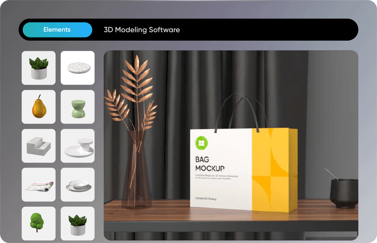 Free 3D Modeling Software & Mockup Scene Creator