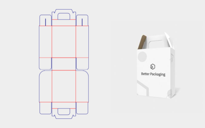Free Box with Handle Template | Printable & Customizable