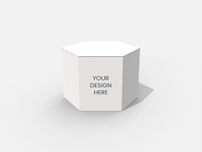 Mockup Kotak Polygonal