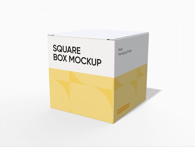 Free & Download Square Box Mockups ｜Pacdora
