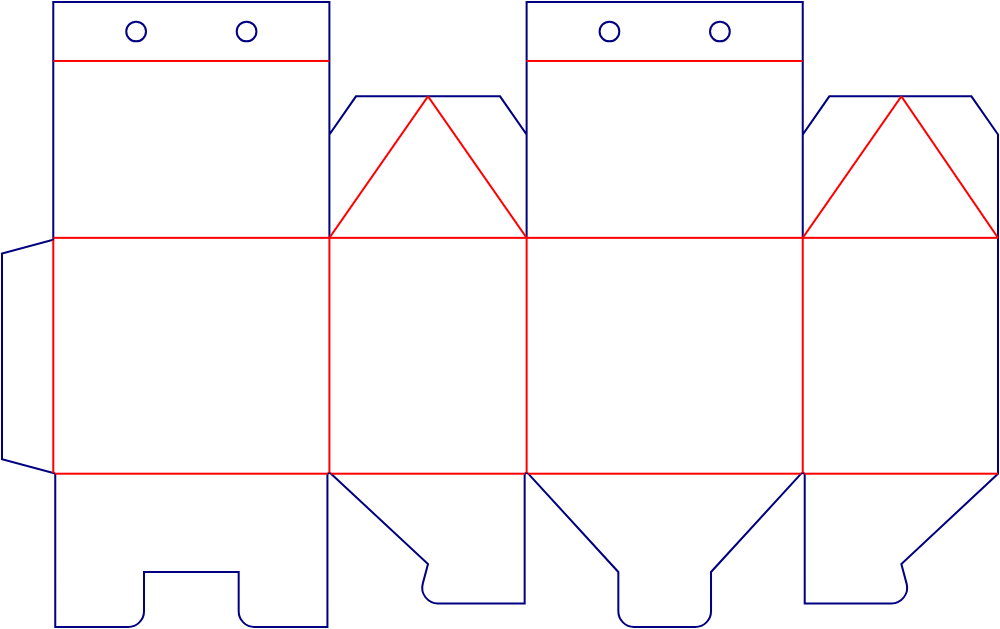 Flat Paper Bag Template