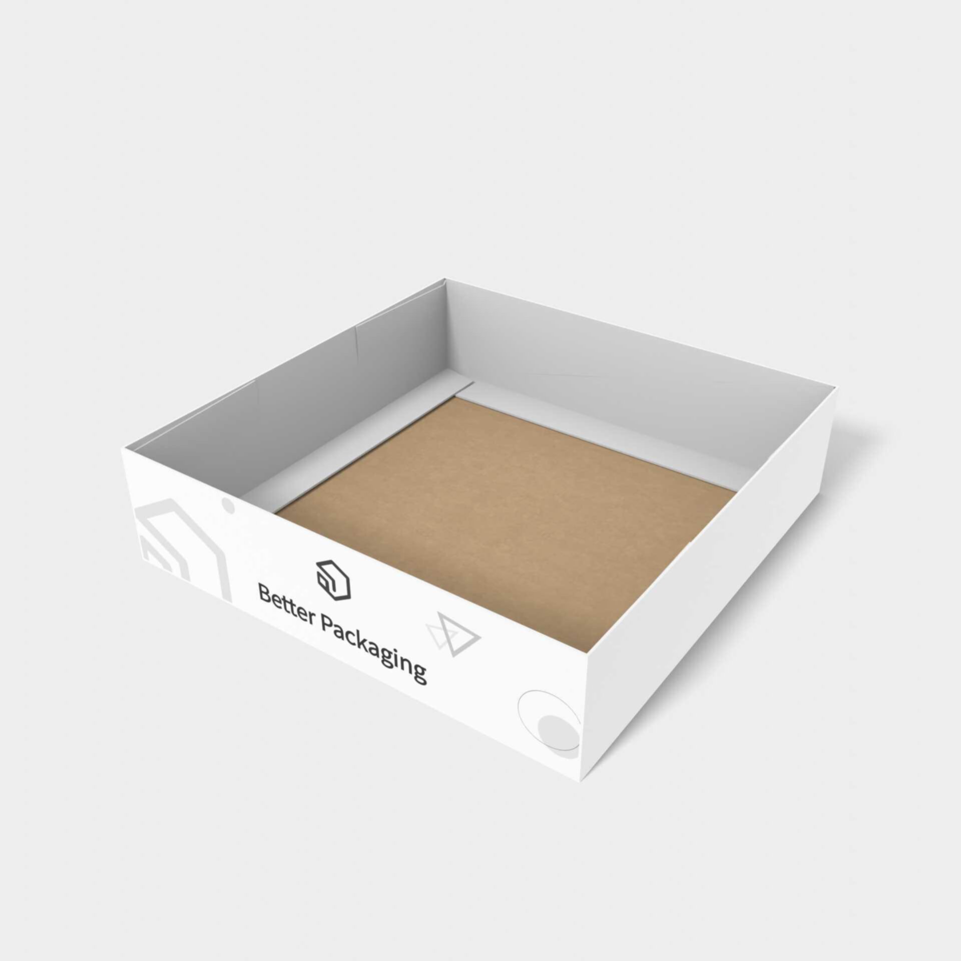 Tray boxes four folds angled mockup 120370