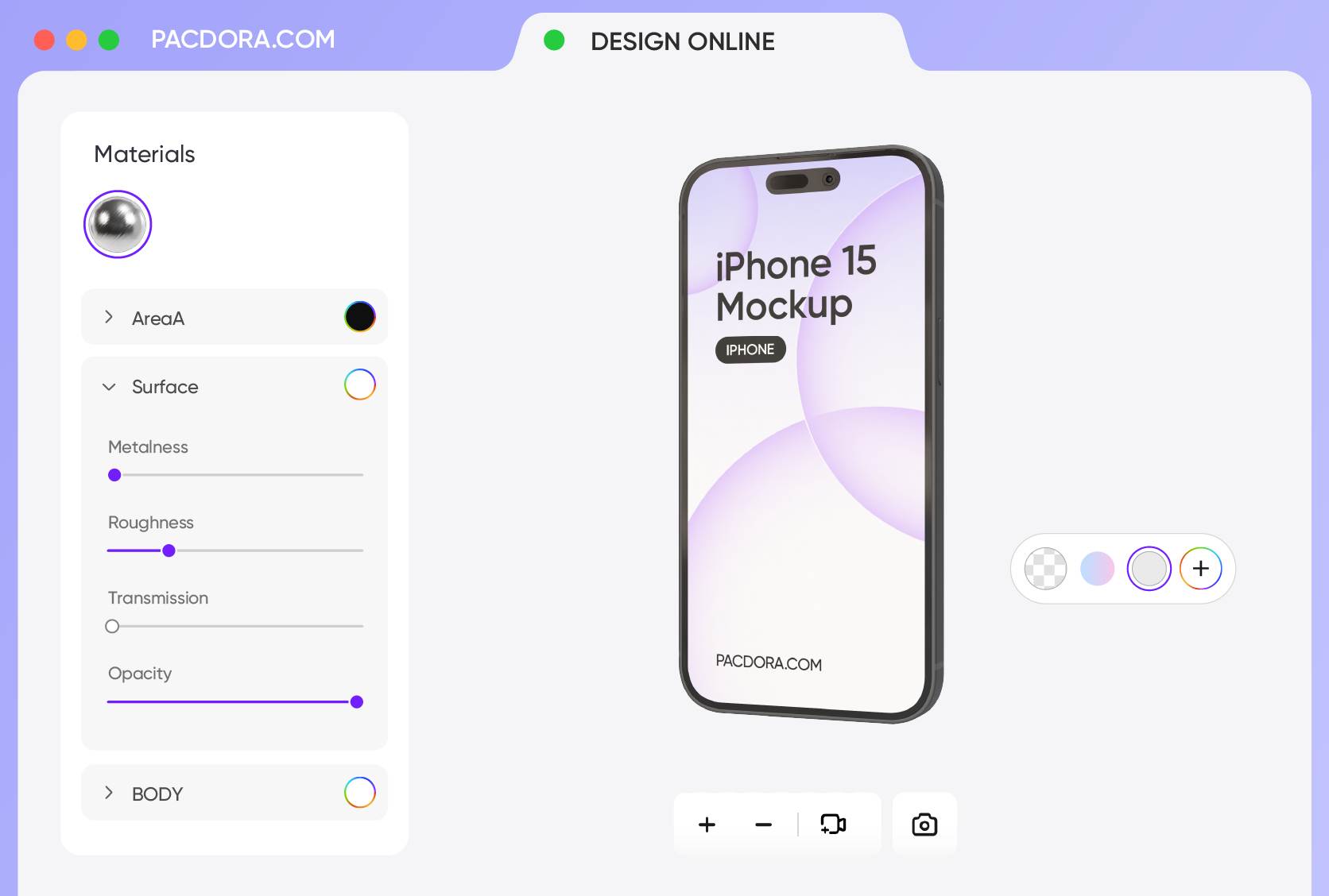 Free iPhone 15 Mockup Generator - Pacdora