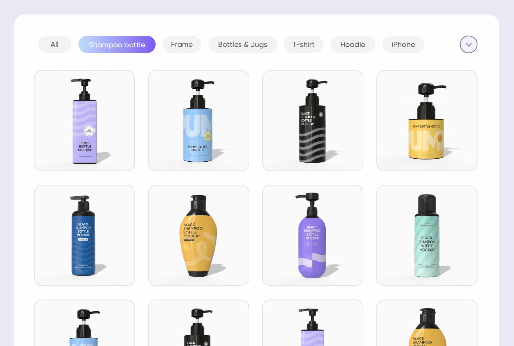 Black Shampoo Bottle Mockup | Free Design