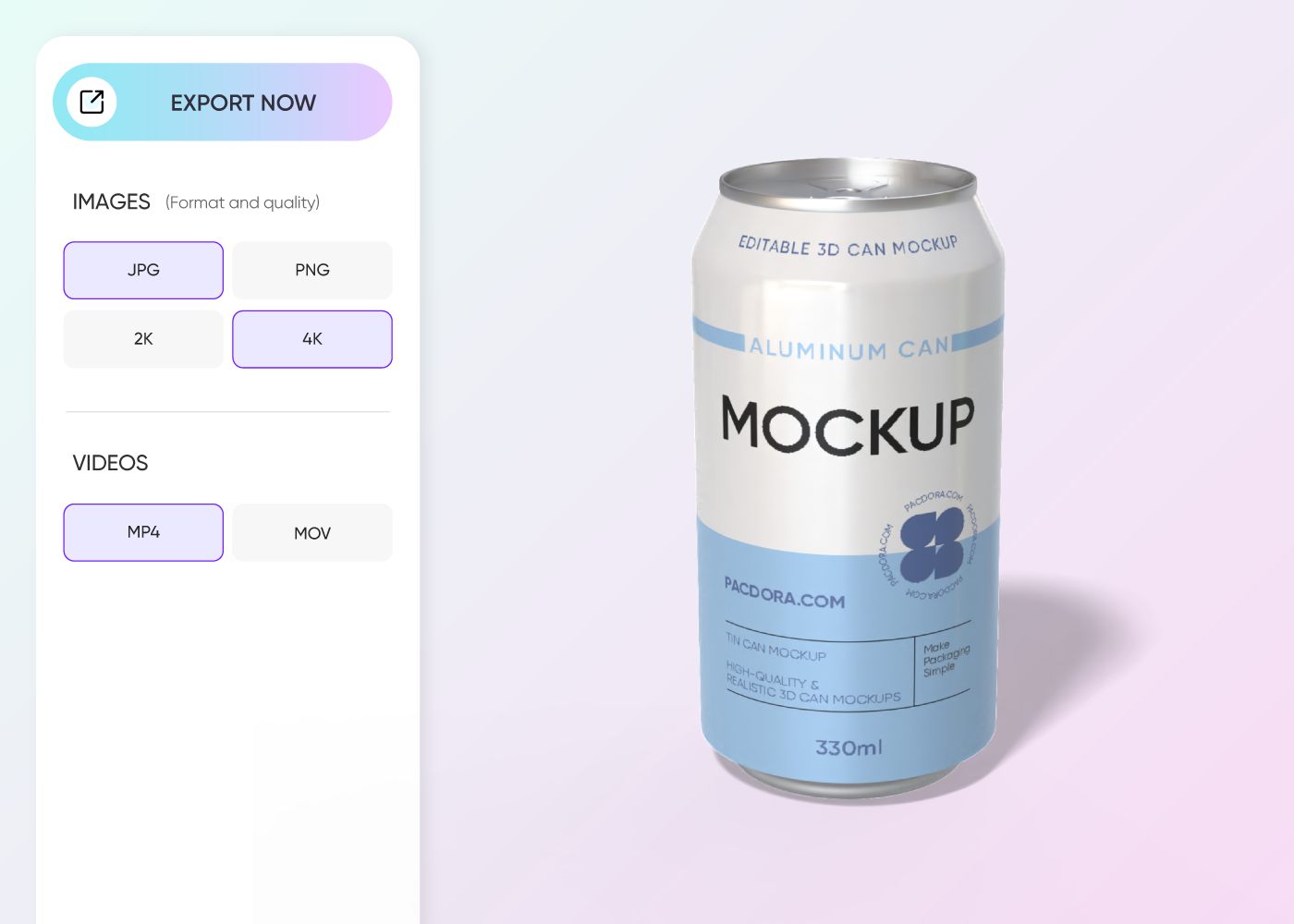 Free 12 oz Can Mockup - Design Online & Instantly Download
