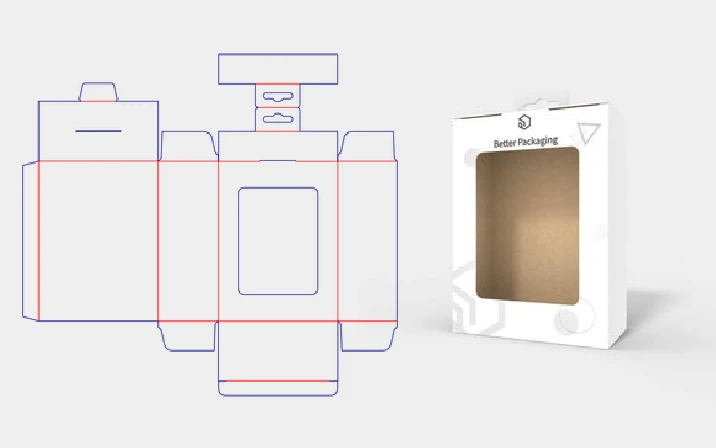 Custom Hanging Box Templates for Retail Display
