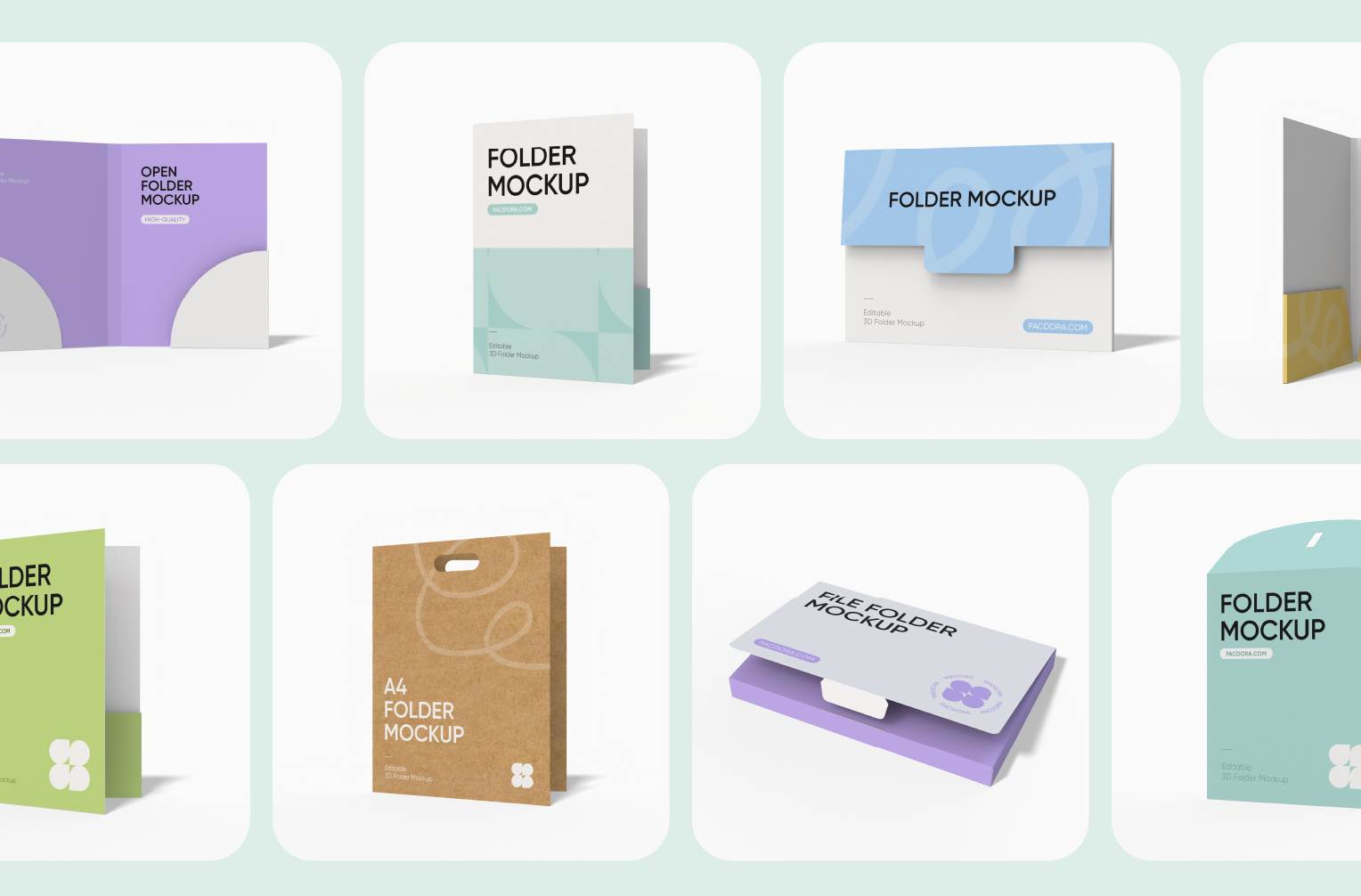 Free Folder Mockup Generator - Pacdora