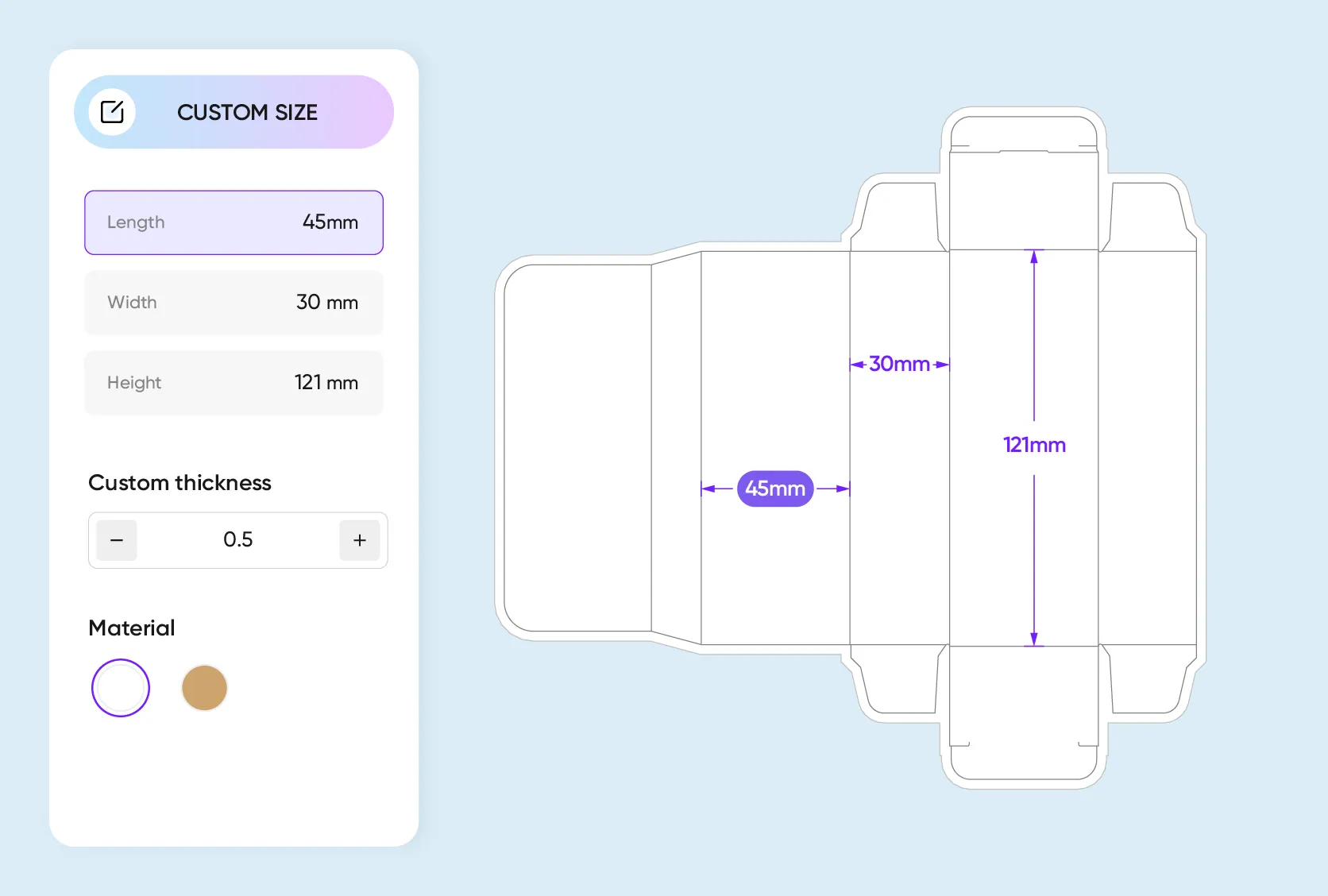 Free Dieline Generator｜Pacdora