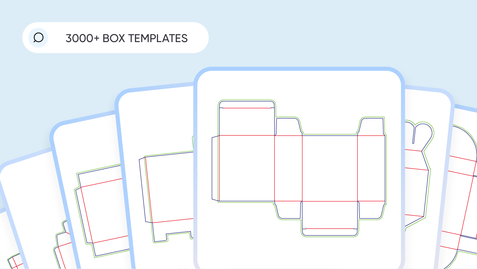 Stanzlinien - Kostenlose & Druckbare Box-Vorlagen