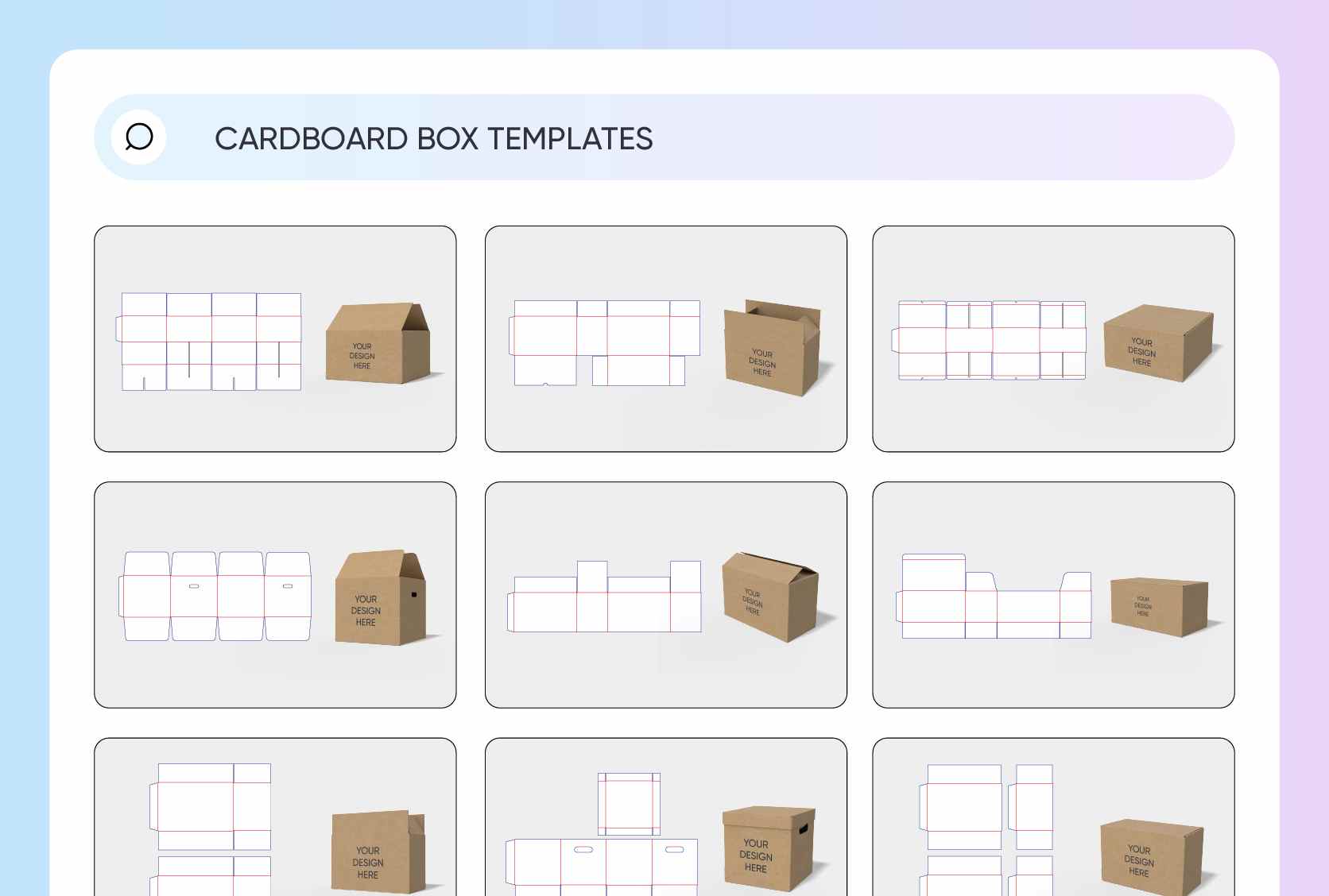 Plantillas de cajas de cartón - Descarga gratuita en Pacdora