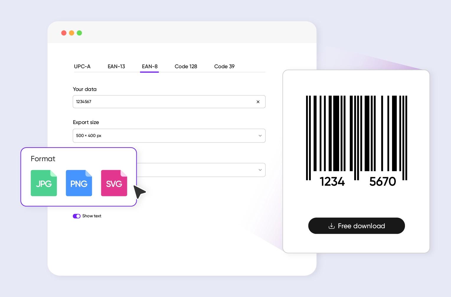 Generator Barcode EAN-8 Gratis Online ｜Pacdora