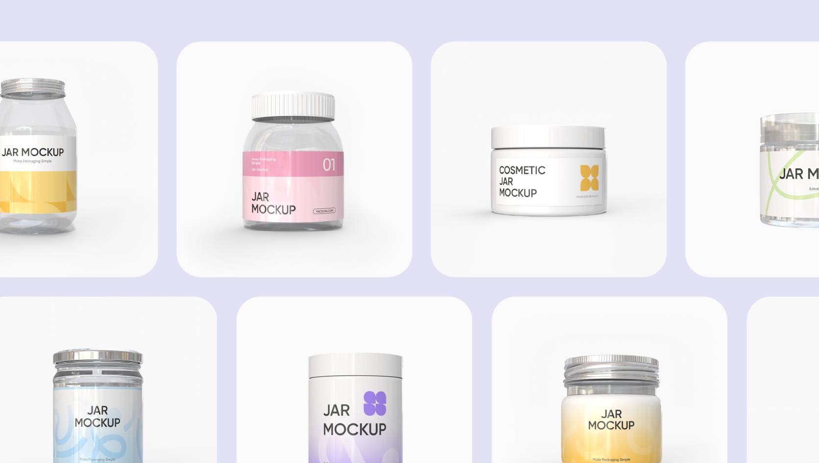Free Plastic Jar Mockups ｜Design Online & Download