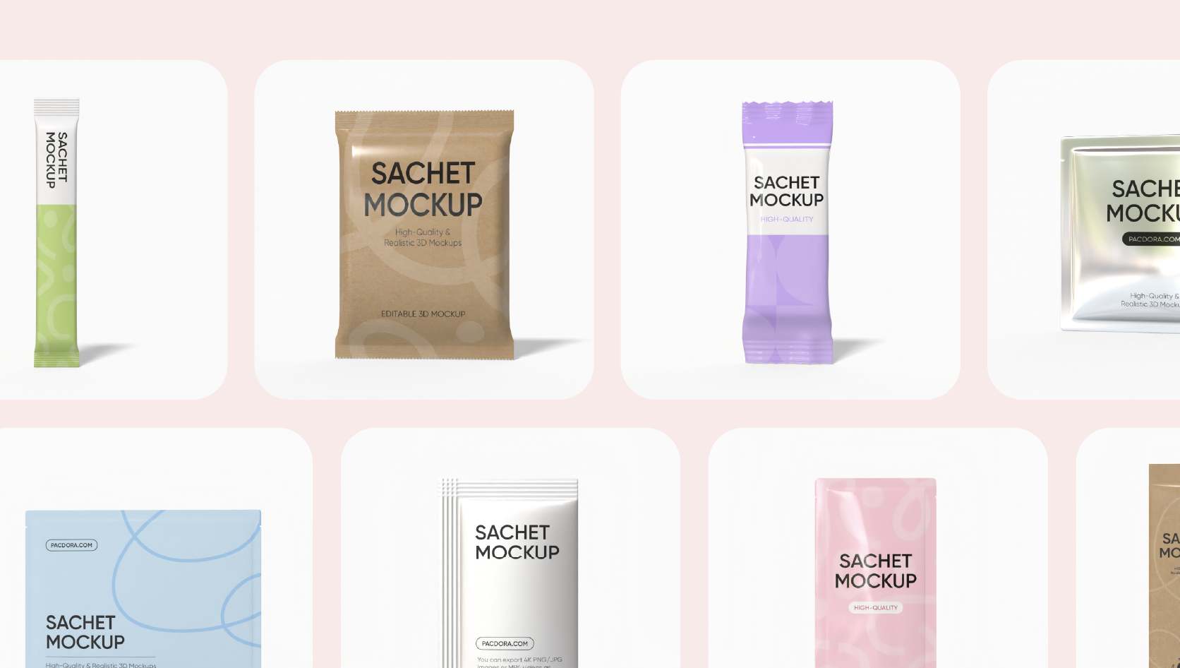 Maquetas de Sachet Gratis y para Descargar ｜Pacdora