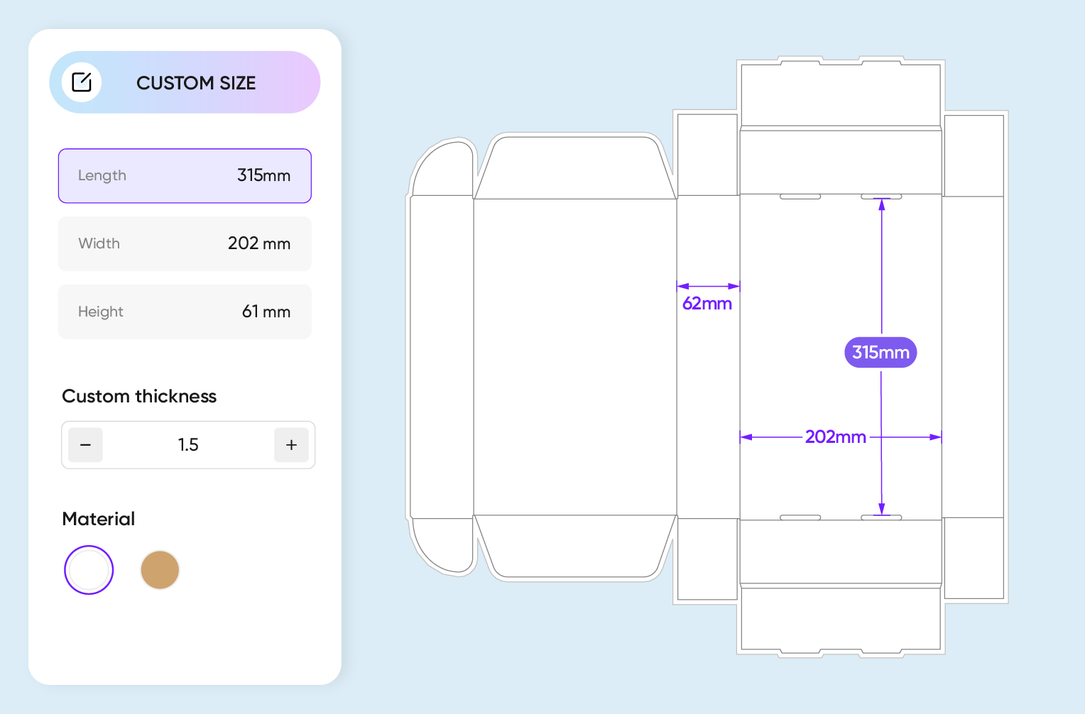Template Kotak Kertas Gratis untuk Dicetak | Unduh Gratis di Pacdora