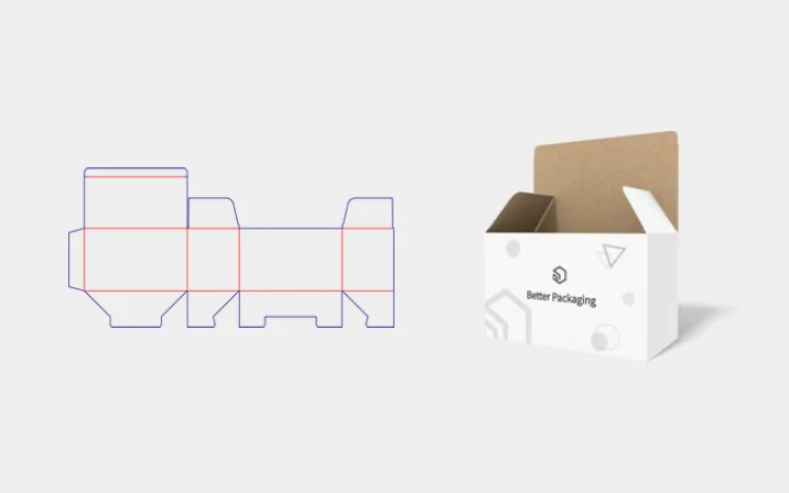 Small Box Template - Custom Small Delivery Box, Gift Box