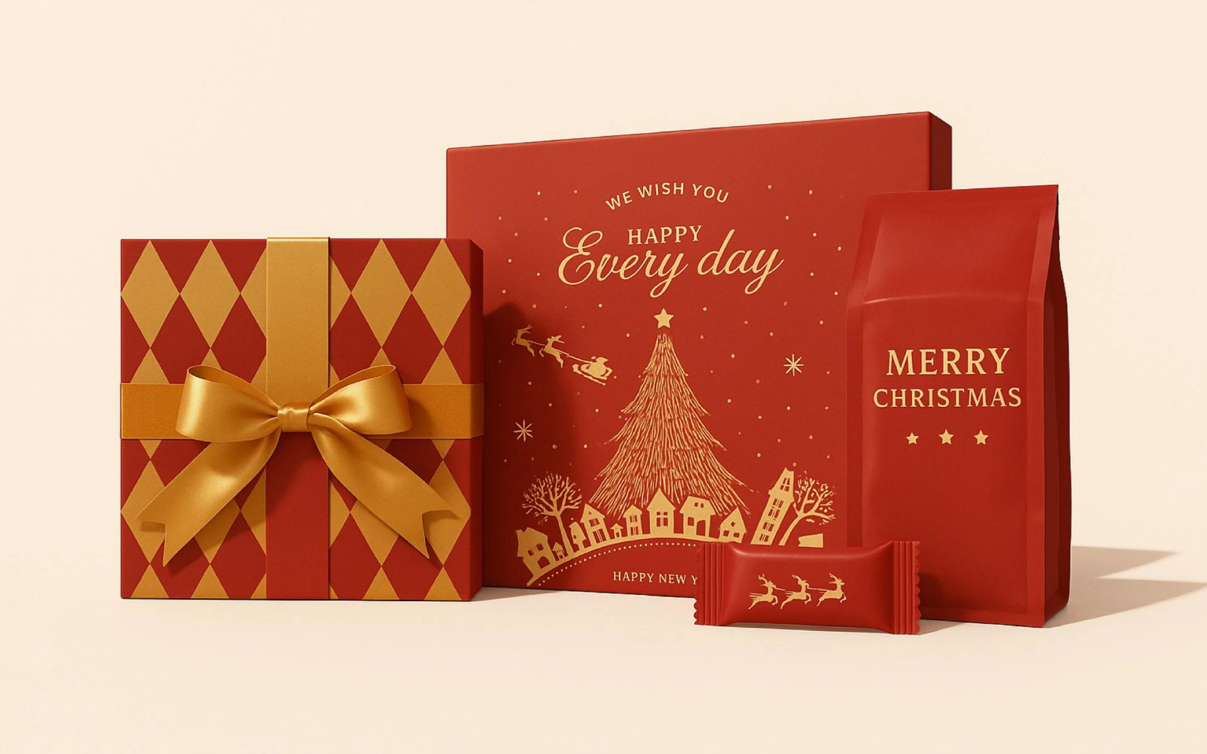 Seasonal Packaging Mockup | Festive Designs with Pacdora