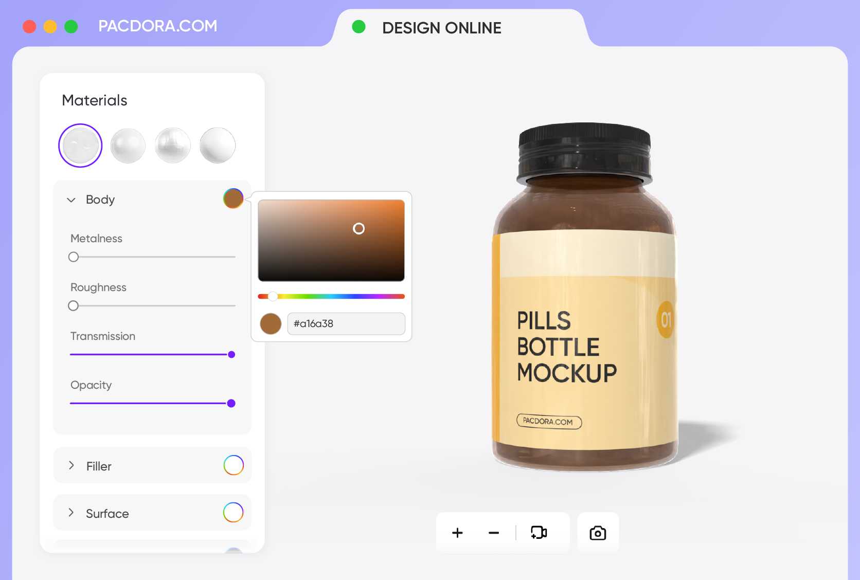 Free 3D Pill Bottle Mockup | Design Online