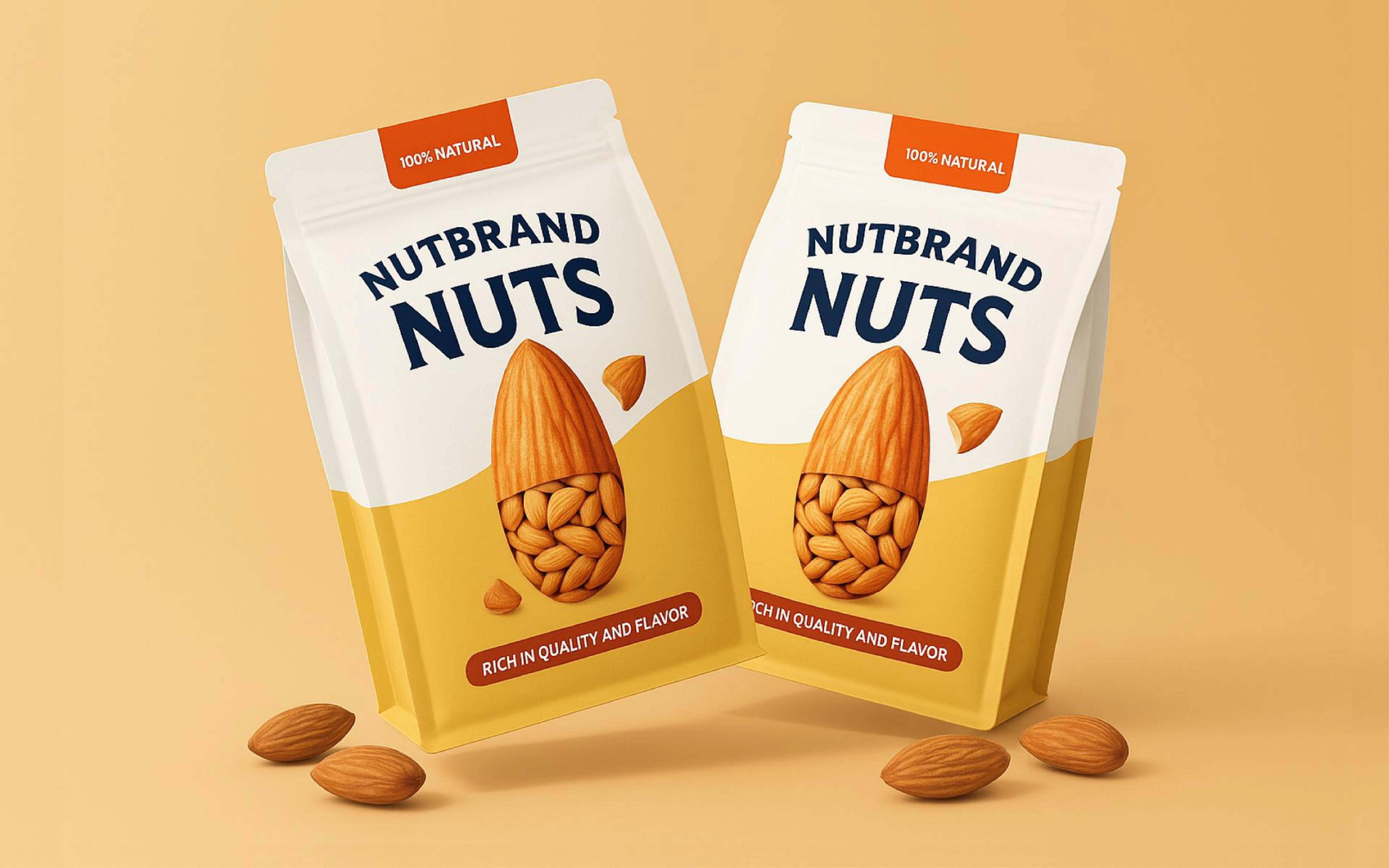 Almond Packaging | Customizable & Downloadable