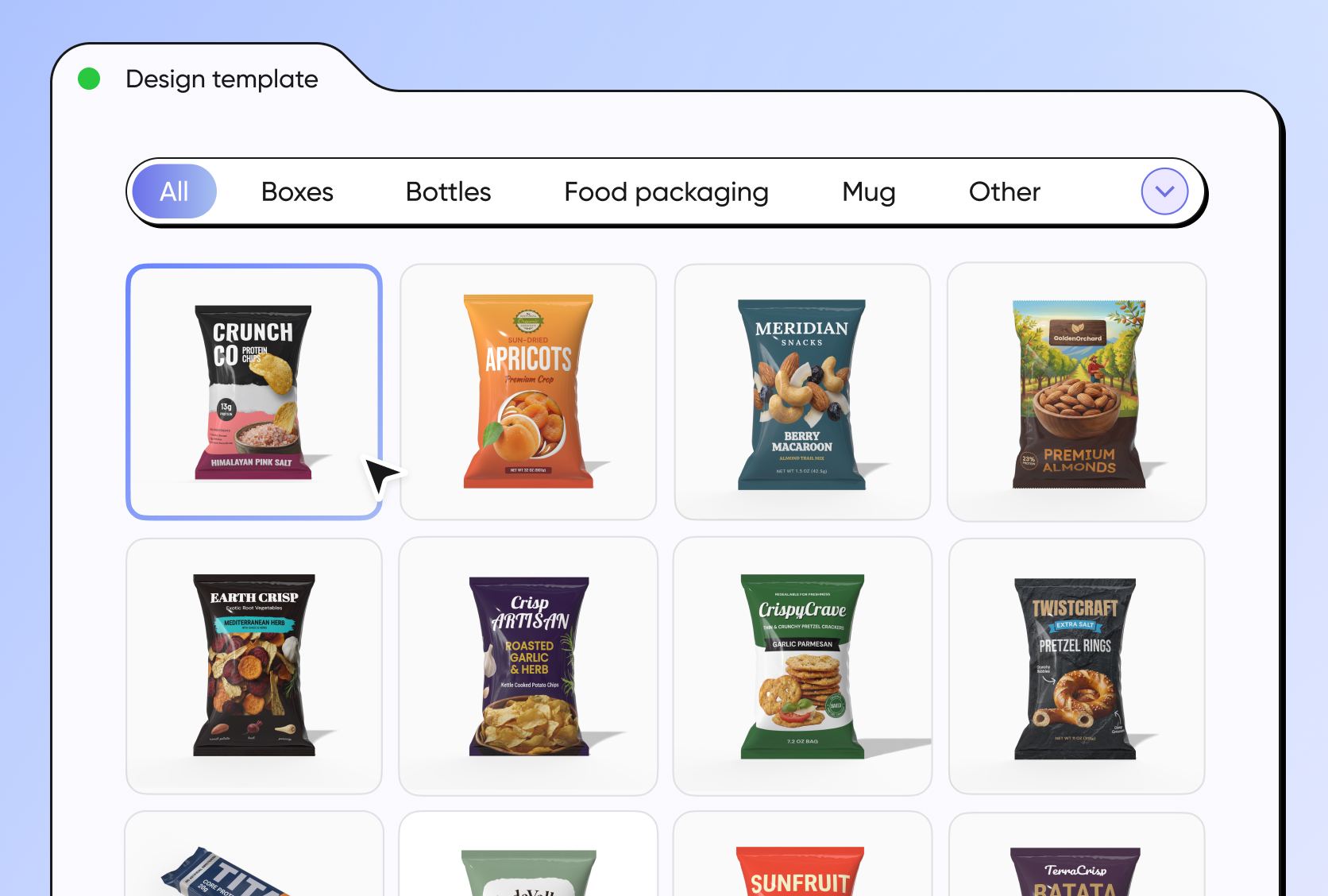 Plantillas de diseño de packaging para snacks | Top 30 envases gratis