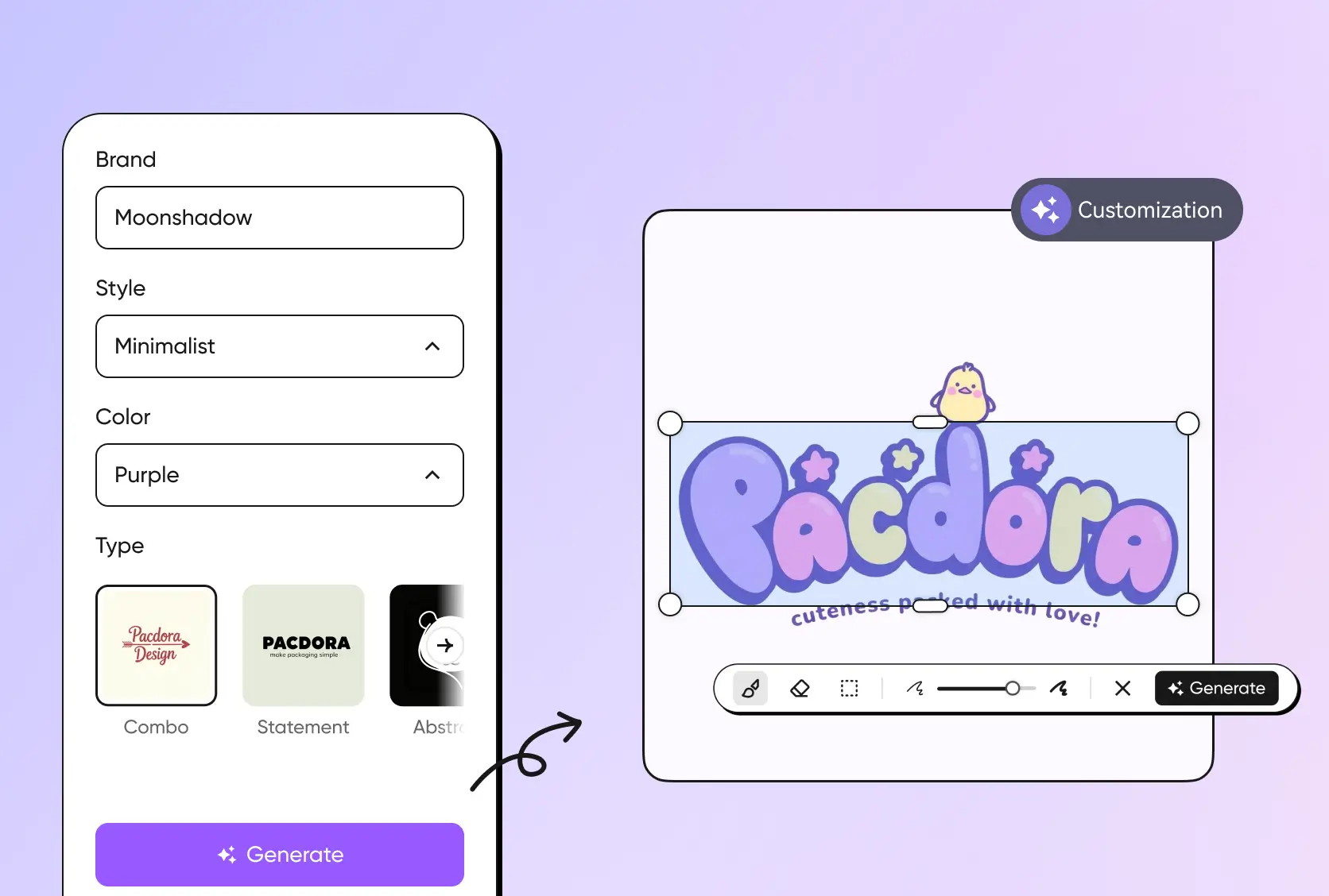 Generator logo AI gratis - Buat Logo Online dengan Pacdora