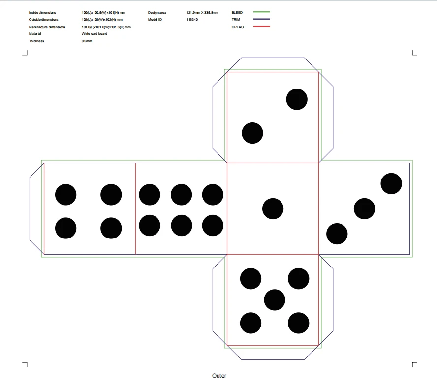 Dice Outline Patterns - Free Download on Pacdora