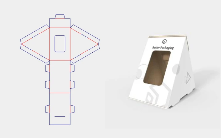 Free Custom Triangle Box Templates | Printable Dielines