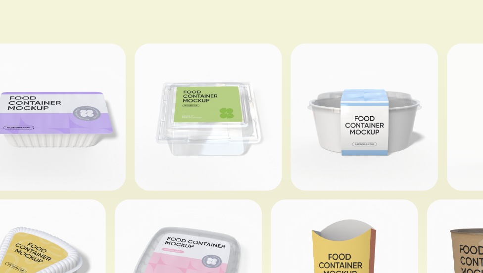 Customize & Download Food Container Mockups ｜Pacdora