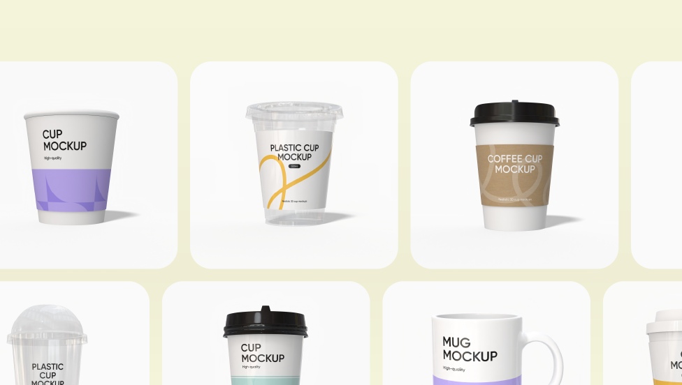 Customize & Download Cup Mockups ｜Pacdora