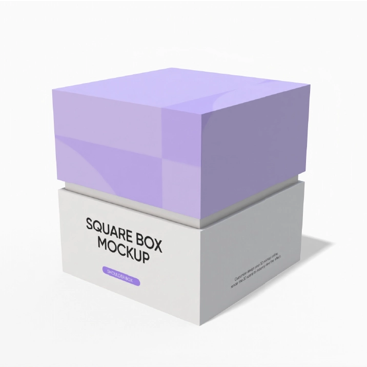 Free 3D Square Box Mockup Generator– Pacdora