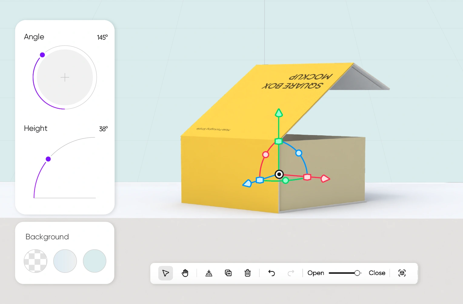 Free 3D Square Box Mockup Generator– Pacdora