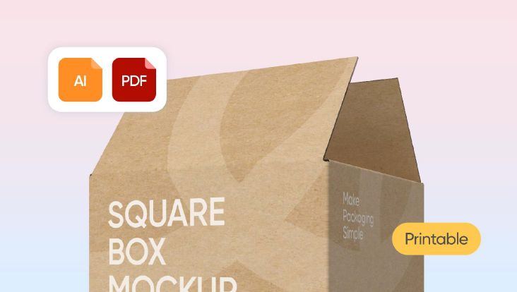 Free & Download Square Box Mockups ｜Pacdora