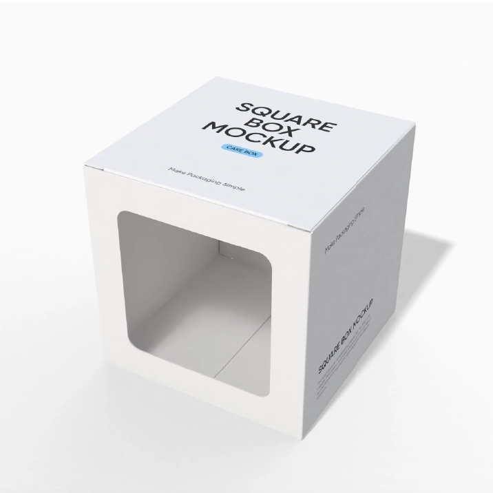 Free 3D Square Box Mockup Generator– Pacdora