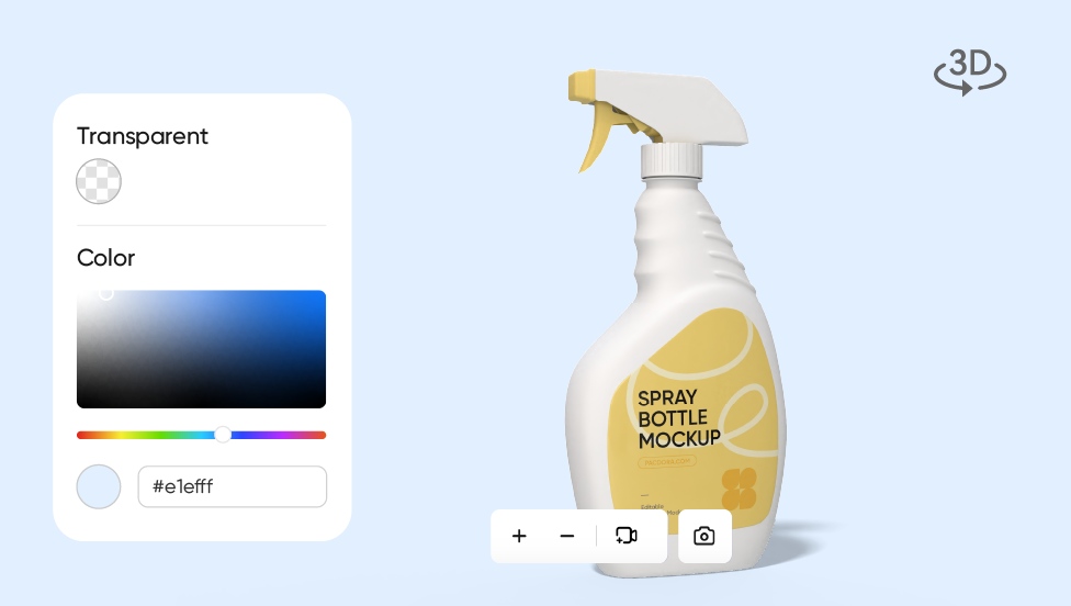 Free & Download Spray Bottle Mockups ｜Pacdora