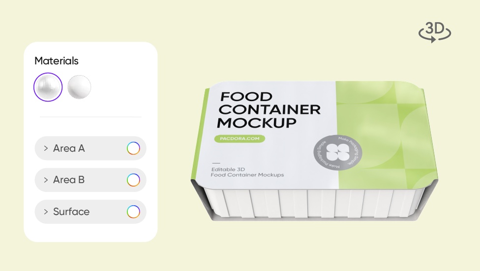 Customize & Download Food Container Mockups ｜Pacdora
