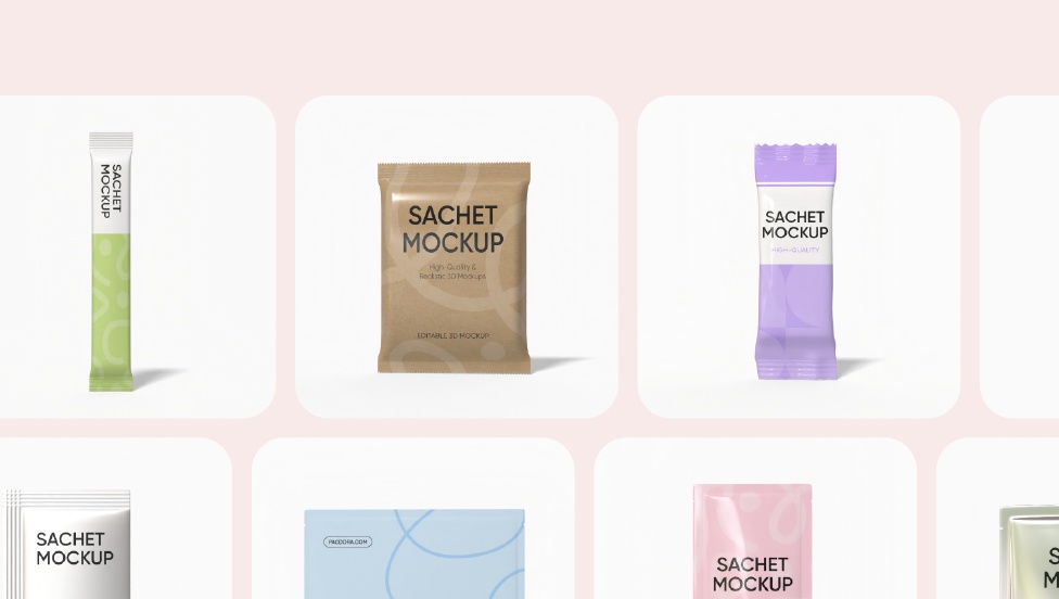 Free & Download Sachet Mockups ｜Pacdora